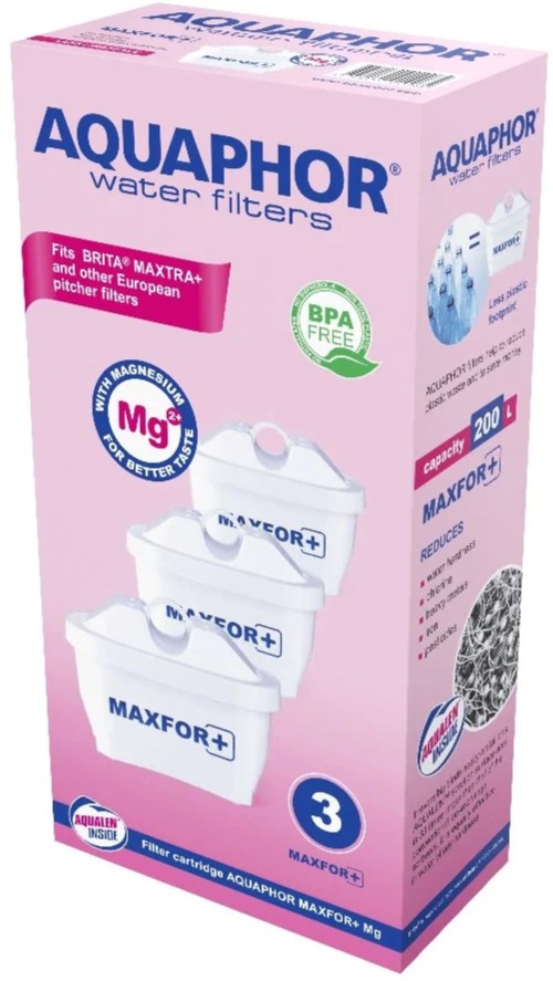 Aquaphor Maxfor+ Magnesium vattenfilterpatron 3-pack - Crema