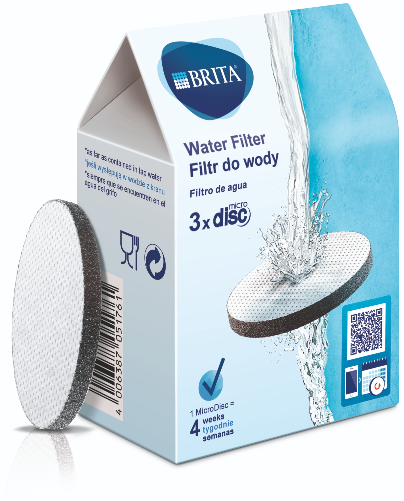 Brita MicroDisc vattenfilter 3 st - Crema