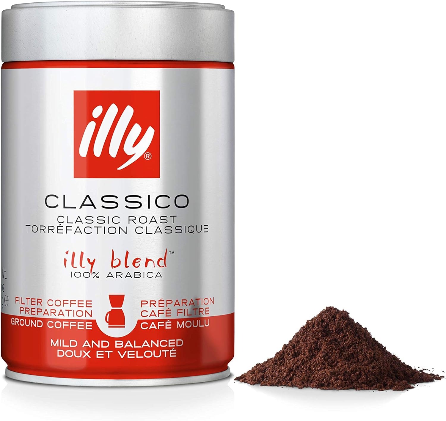 illy Classico 250 g bryggmalet kaffe - Crema
