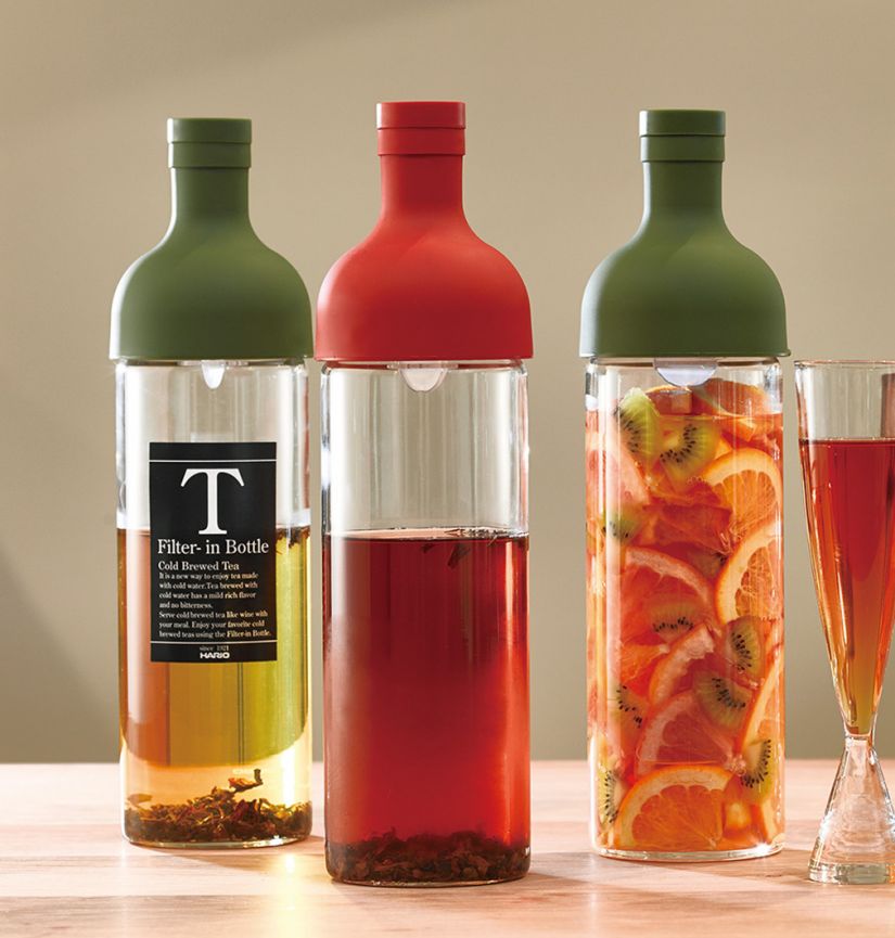 Hario Filter-In Bottle Cold Brewed Tea -teflaska 750 ml - Crema
