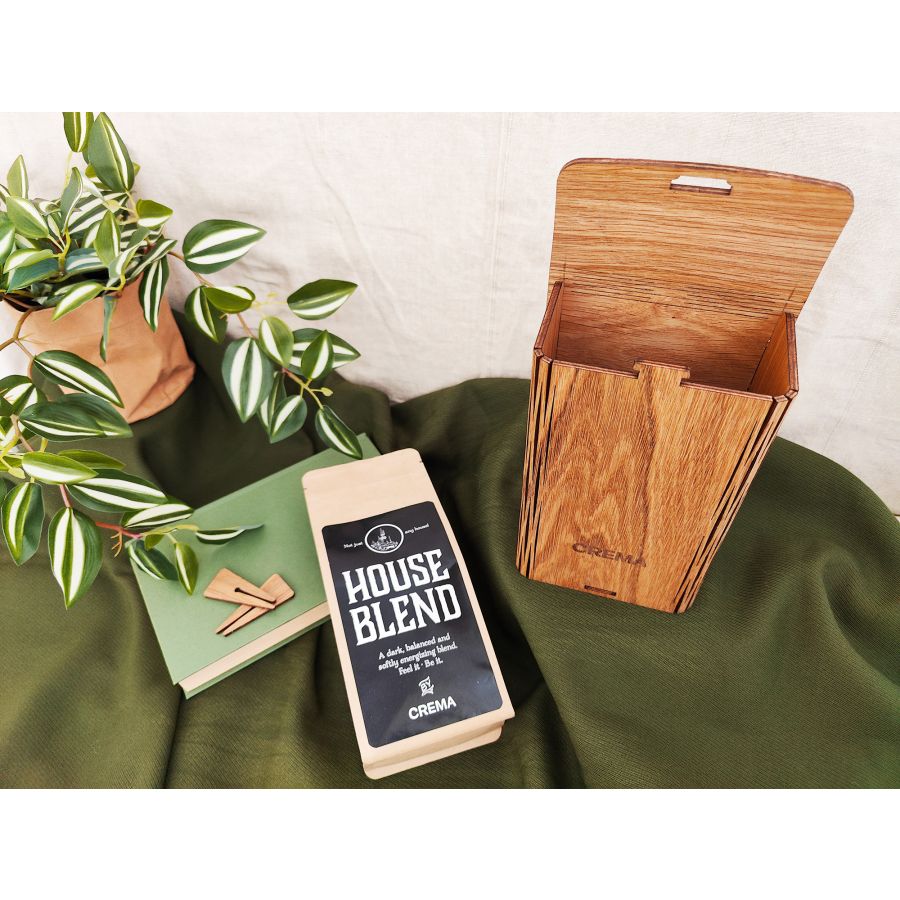 KOLO Design x Crema kaffelåda av ekträ - Crema