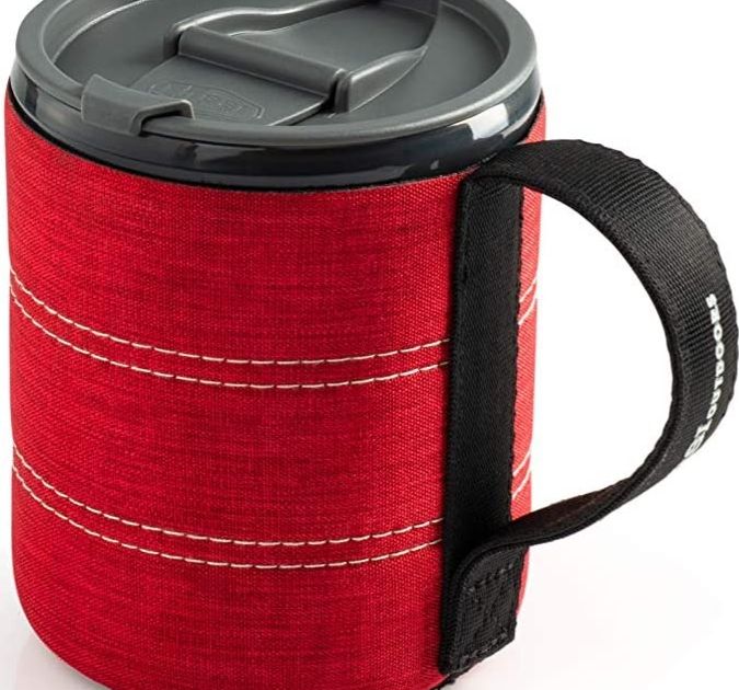 GSI Outdoors Infinity Backpacker Mug, Red - Crema
