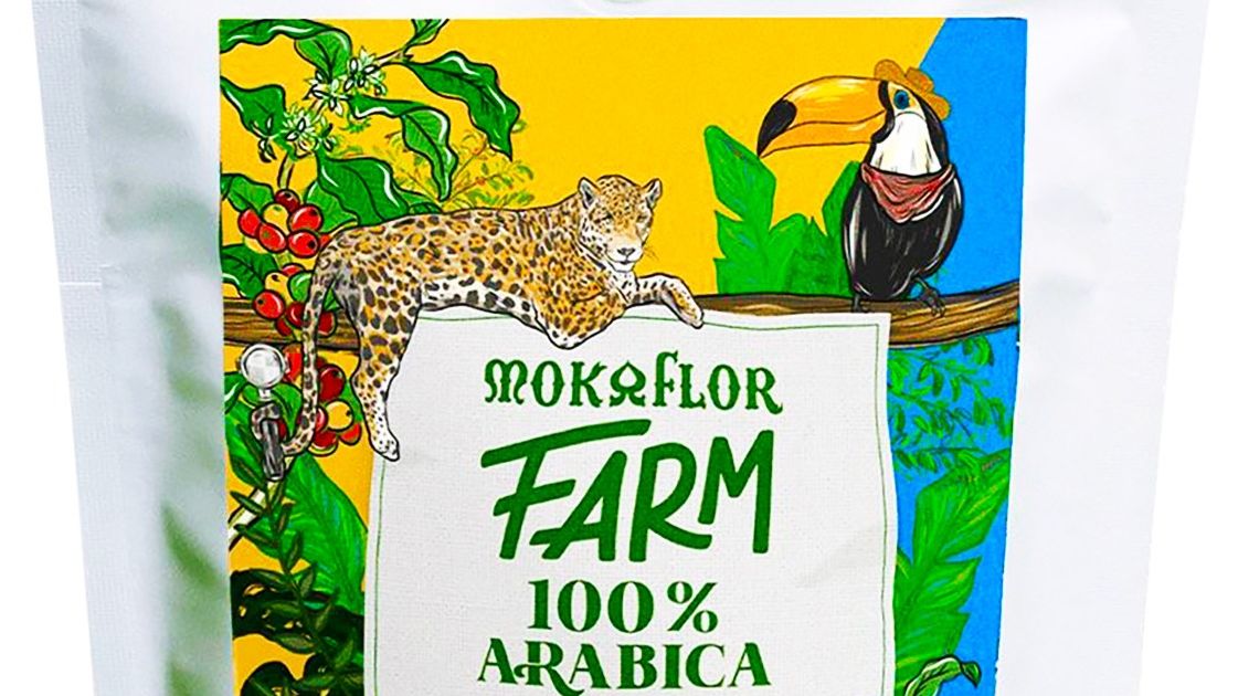 Mokaflor FARM 100 % Arabica 250 g kaffebönor - Crema